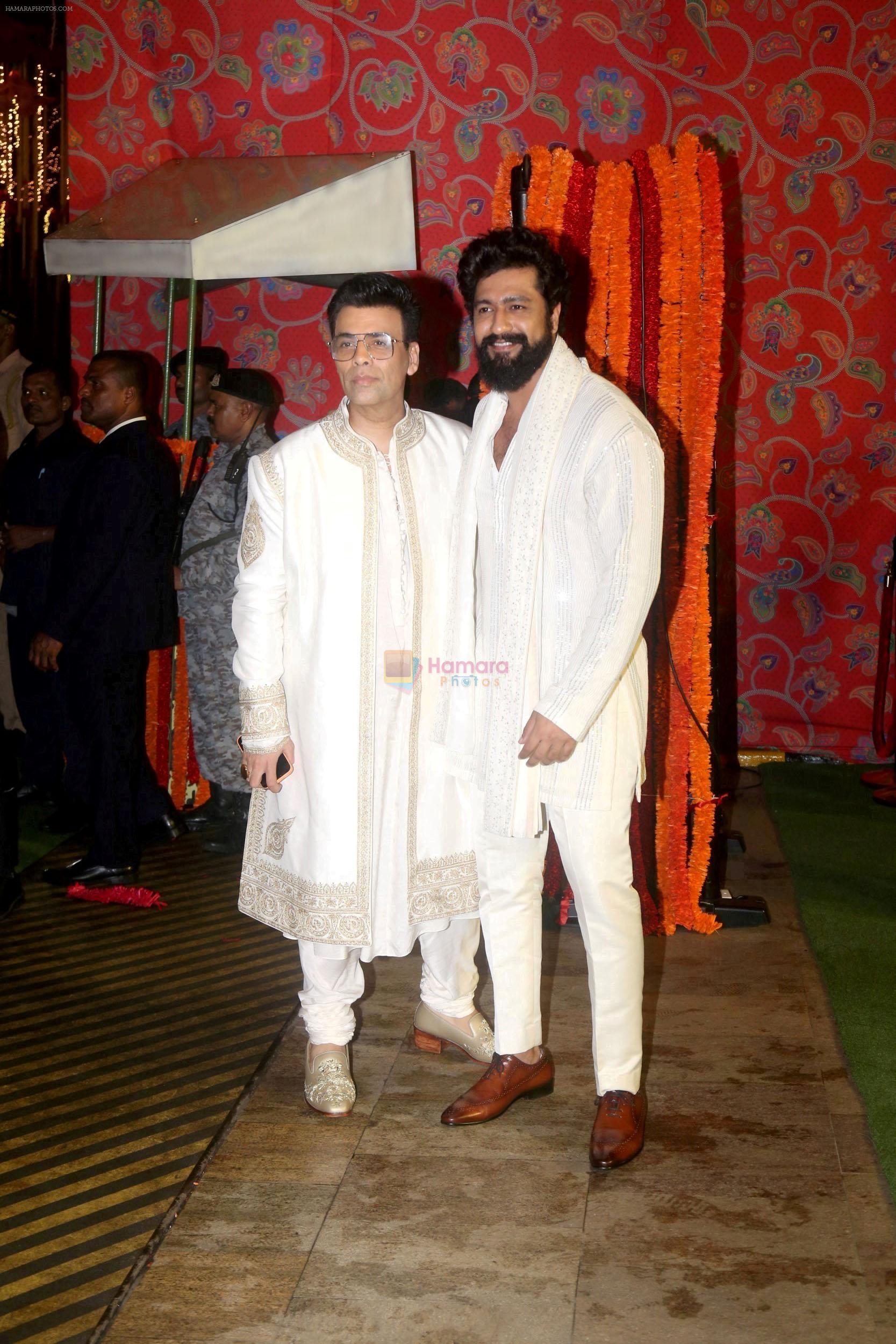 Karan Johar, Vicky Kaushal at Ambani House Antilia for Ganpati Darshan on 19th Sept 2023 / Karan ...